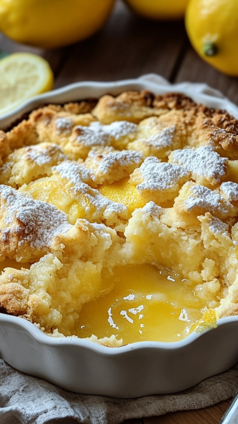 Magic Lemon Cobbler: A Sweet, Tangy Dessert Delight - Susan Recipes