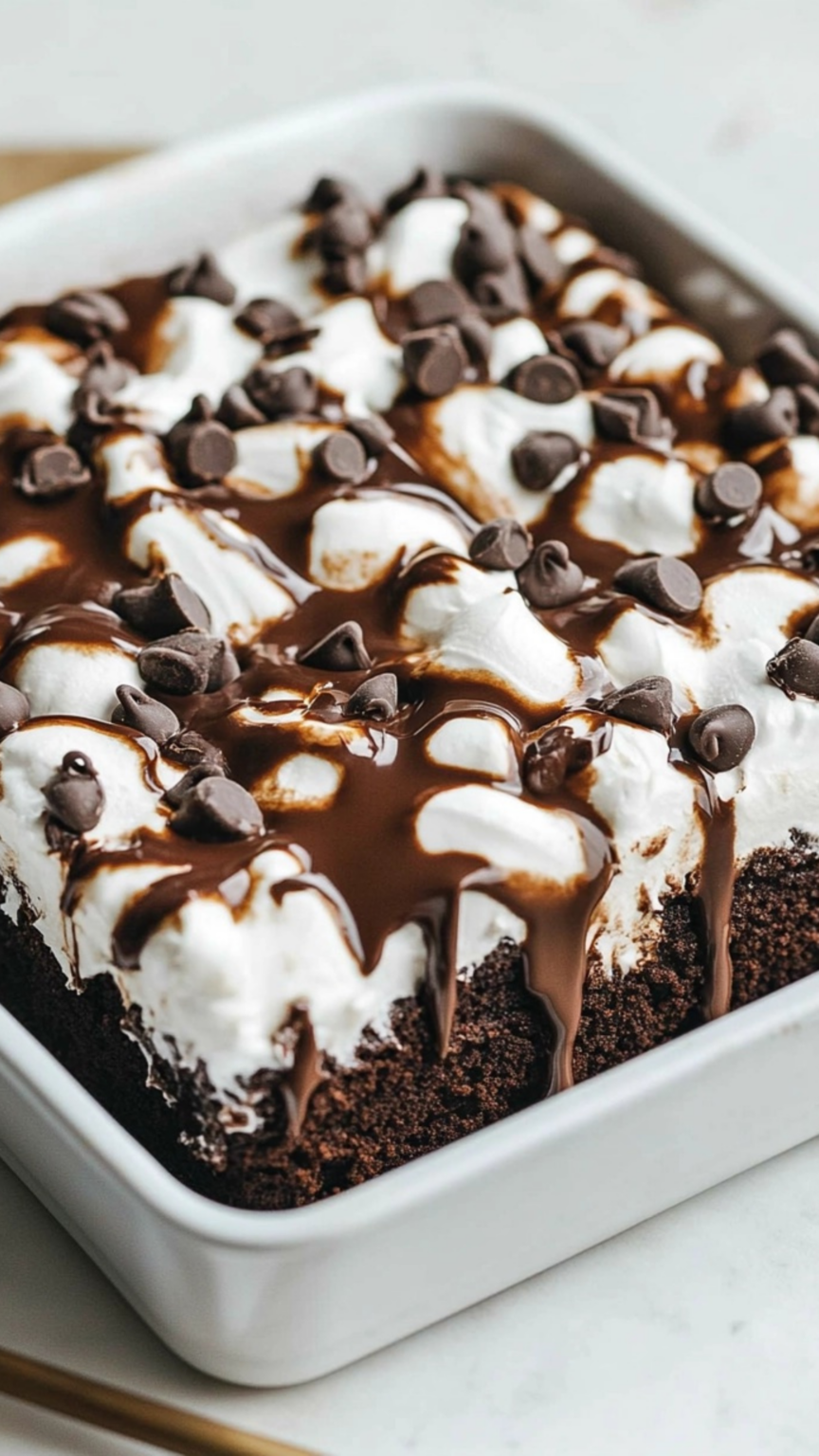 Marshmallow Chocolate Poke Cake: The Ultimate Indulgence for Chocolate Lovers - Susan Recipes