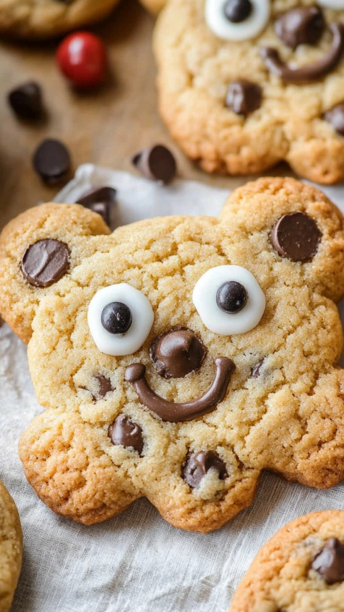 Teddy Bear Chocolate Chip Cookies (with Easy Icing Recipe!) - Susan Recipes