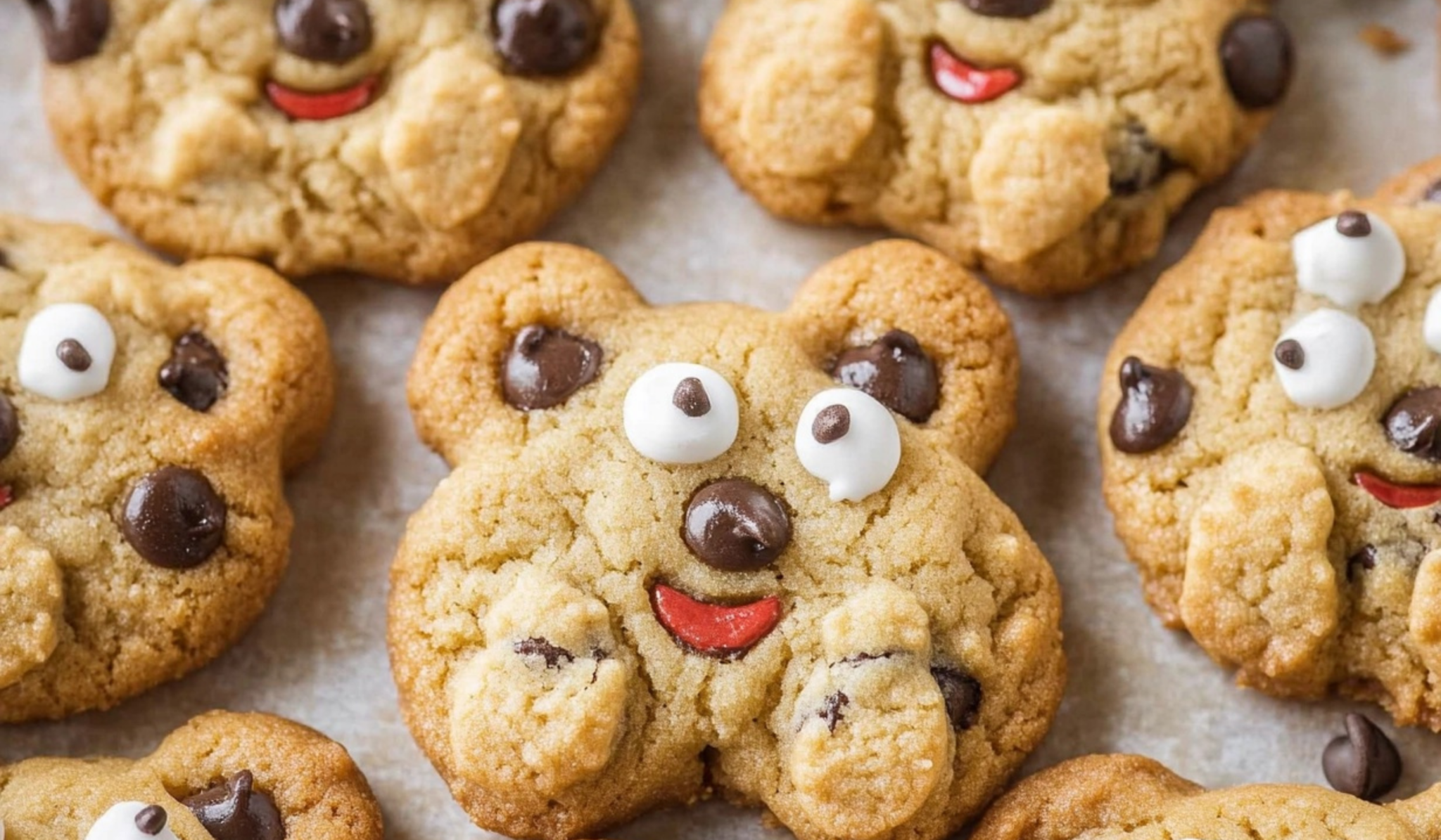 Teddy Bear Chocolate Chip Cookies (with Easy Icing Recipe!) - Susan Recipes